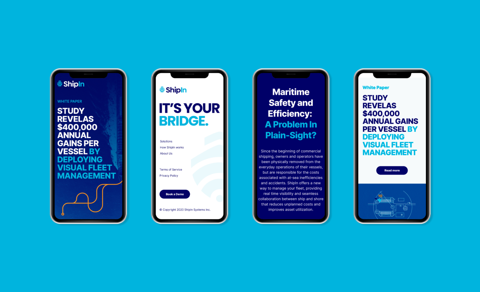 Shipin website design - SketchDeck