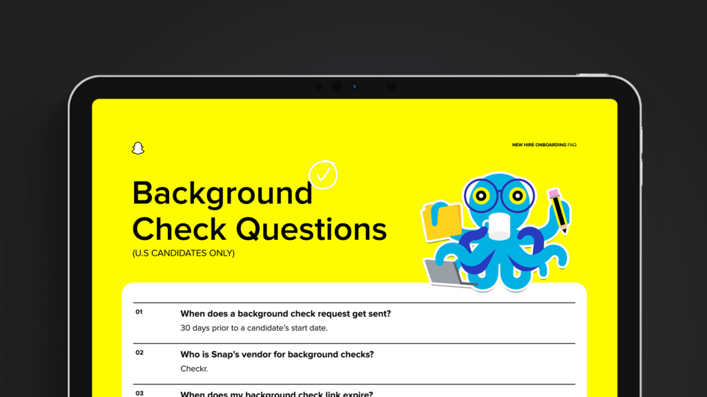 Snapchat new hire orientation - SketchDeck