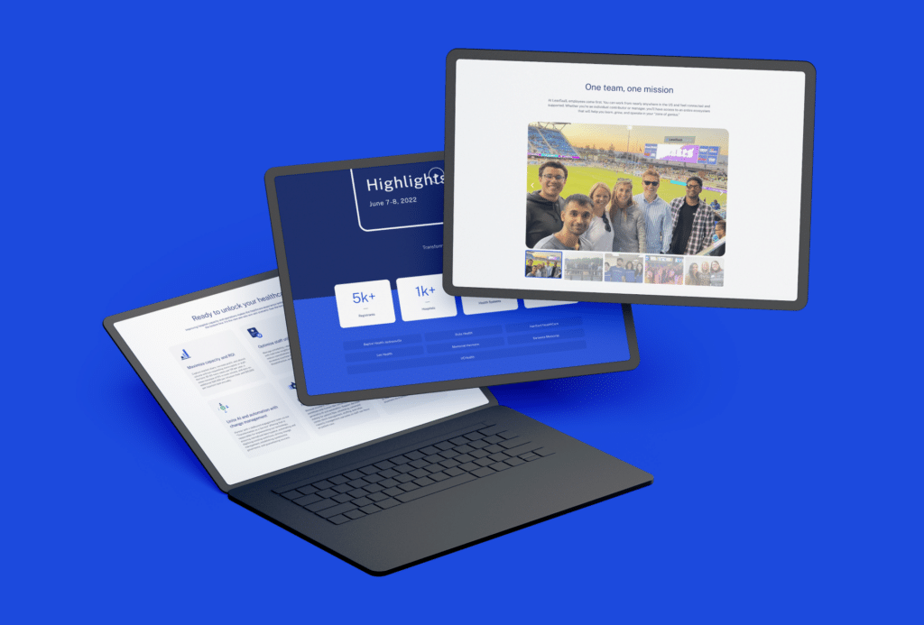 LeanTaaS: a website transformation for growth - SketchDeck