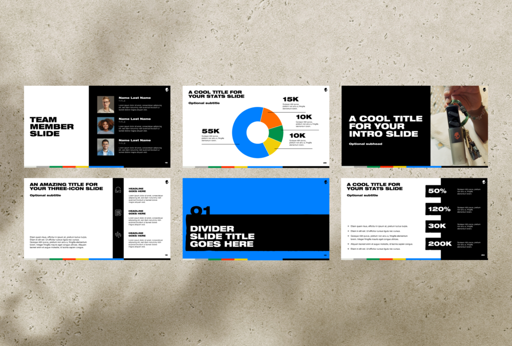 Skullcandy—Presentation template design - SketchDeck