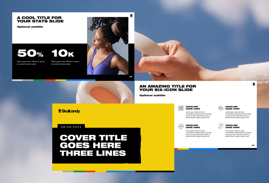 Skullcandy—Presentation template design - SketchDeck